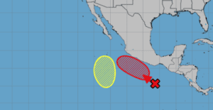 Dos posibles ciclones se desarrollan frente a costas del Pacífico; podrían convertirse en ...